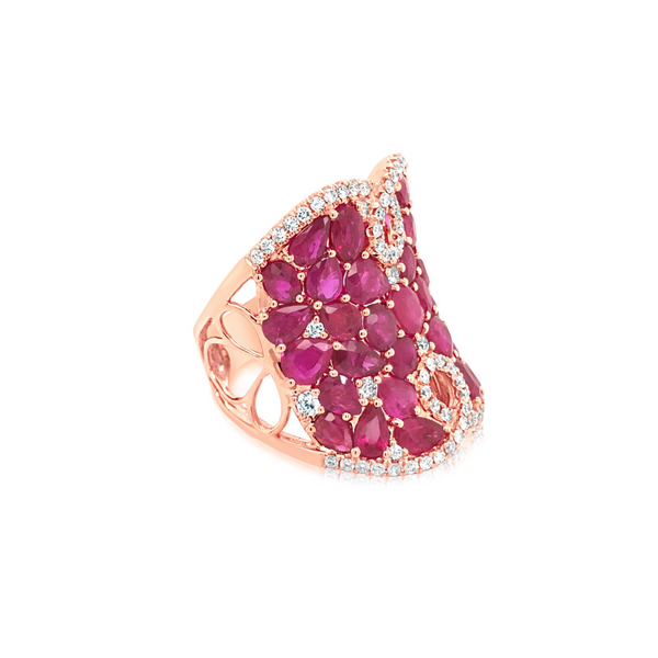 Diamond and Multi-Shape Ruby Ring – Amor Fine Jewelry