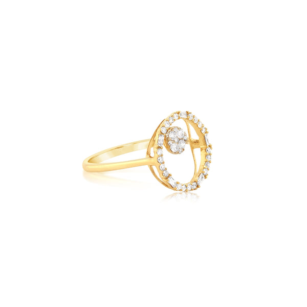 Floating Diamond Orb Ring – Amor Fine Jewelry